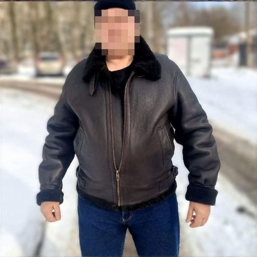 Кожаная куртка пилот B-3 (USA). Нат. мех. 58 р