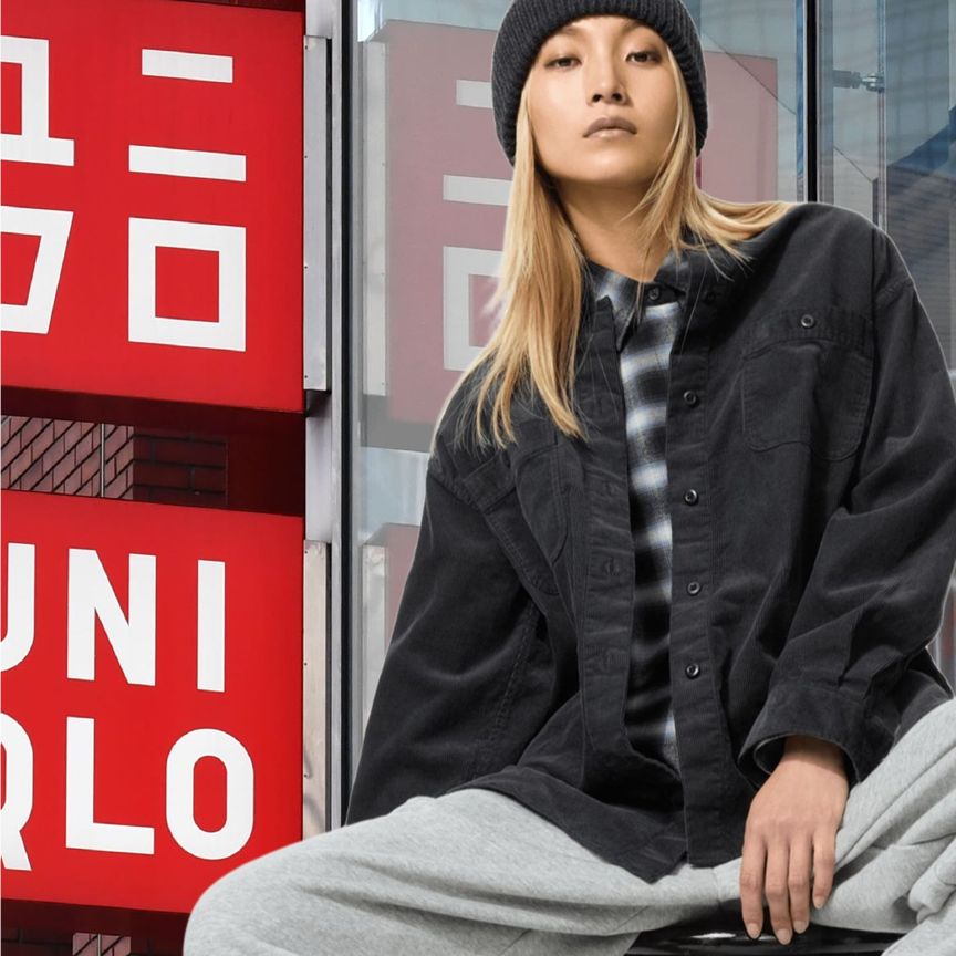 Вельветовая рубашка Uniqlo / оригинал / новая - S