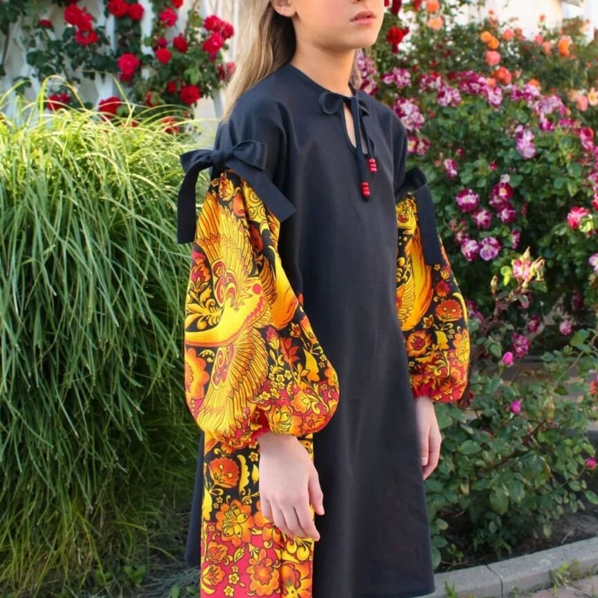 Платье в русском стиле