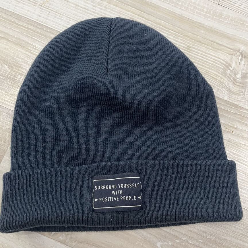 Шапка мужская синяя